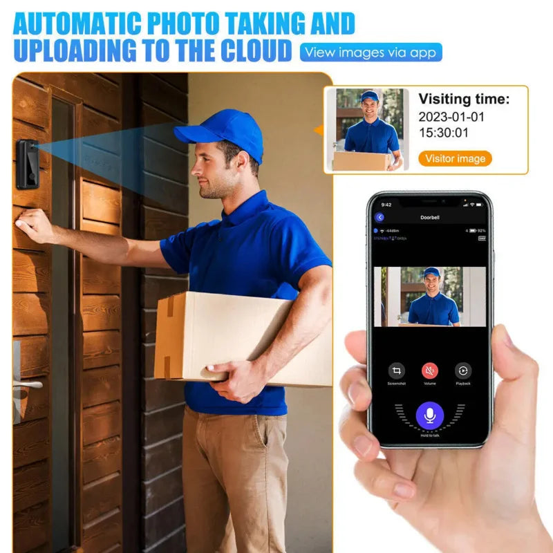 🚪 Tuya Smart Wireless Ring Camera Doorbell – Your Ultimate Home Securi – Abound Wellness and Beauty