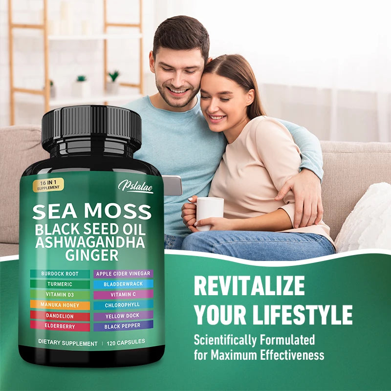 🌿 Pslalae Sea Moss Capsules – All-Natural Support for Immunity, Gut, S ...